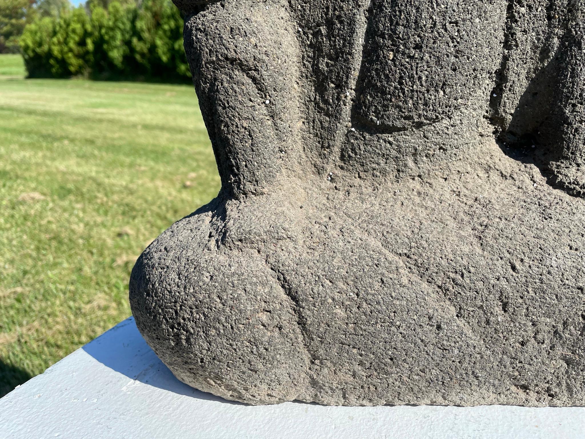 Japanese Rare Serene 18th Century. Stone Buddha Kanon Guan Yin For Sale ...