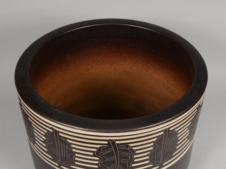 Japanese Sgraffito Architectural Pottery Planter Midcentury at 1stDibs ...