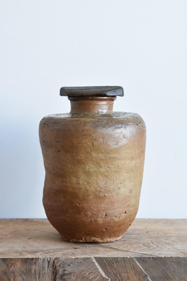 Japanese Shigaraki Ware Antique Jar/Early Edo Period/1600s/ Pottery ...