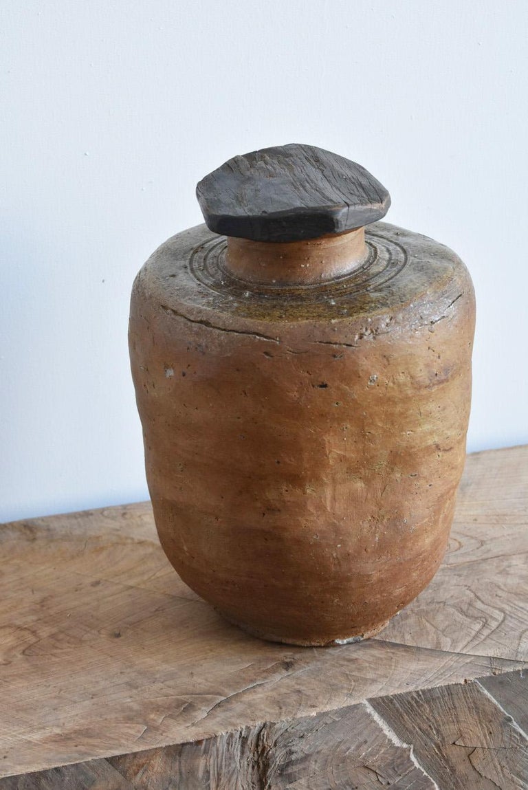 Japanese Shigaraki Ware Antique Jar/Early Edo Period/1600s/ Pottery ...