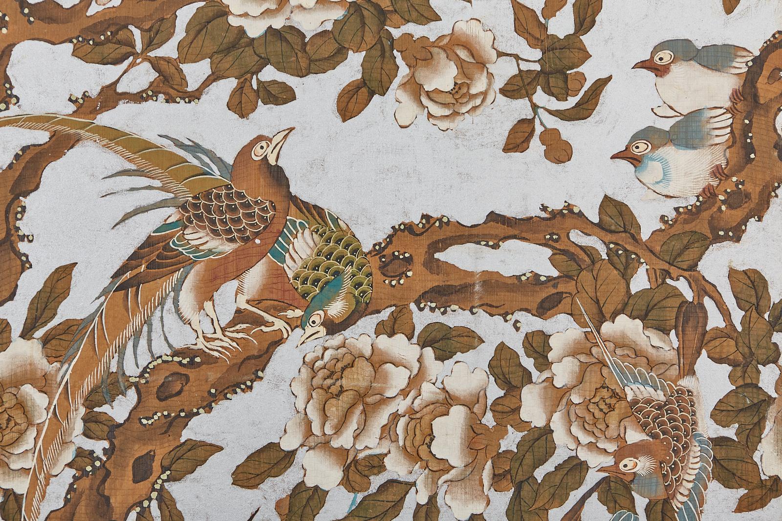 Japanese Showa Four Panel Kano School Style Landscape Screen at 1stDibs ...