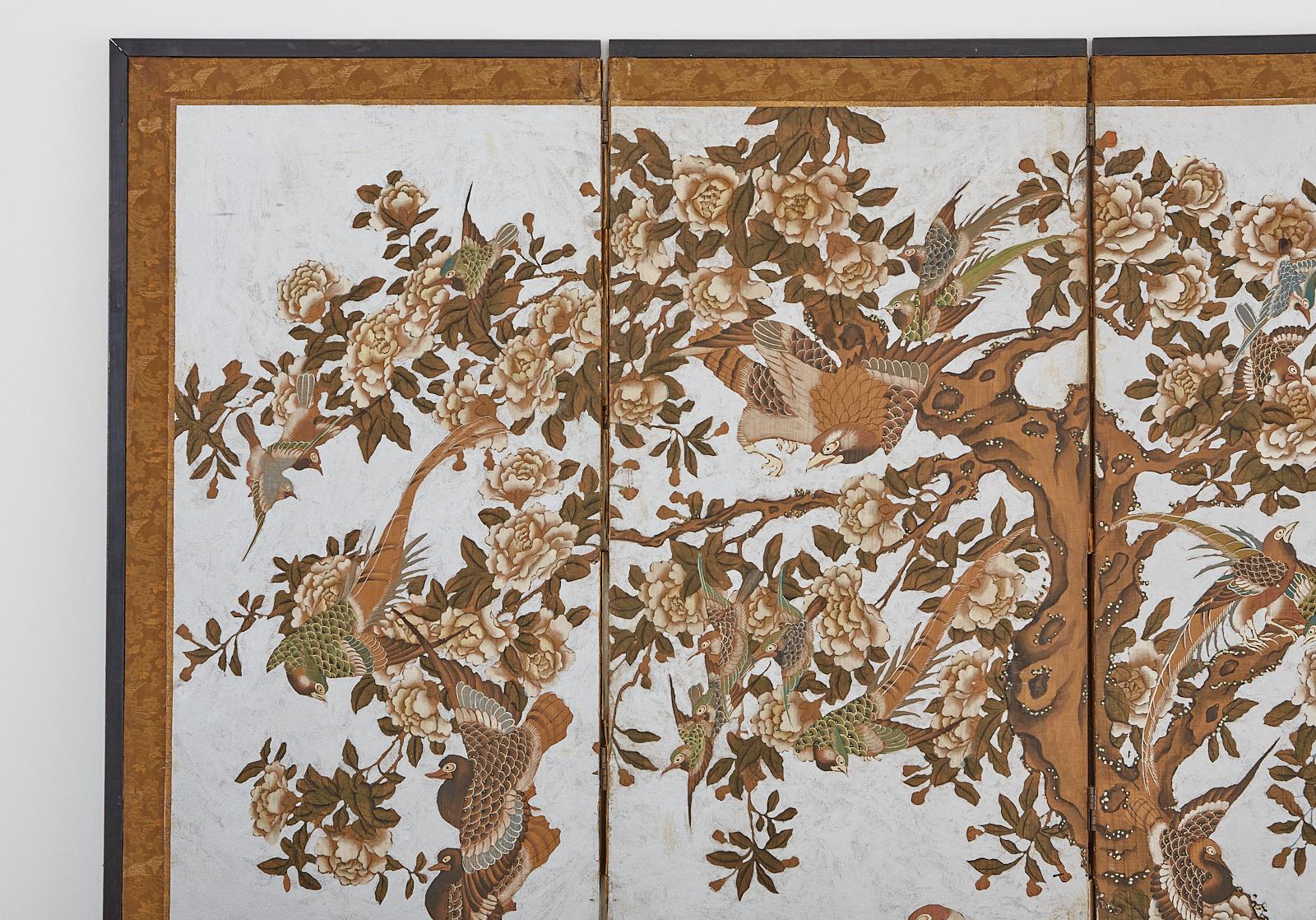 Japanese Showa Four Panel Kano School Style Landscape Screen at 1stDibs ...