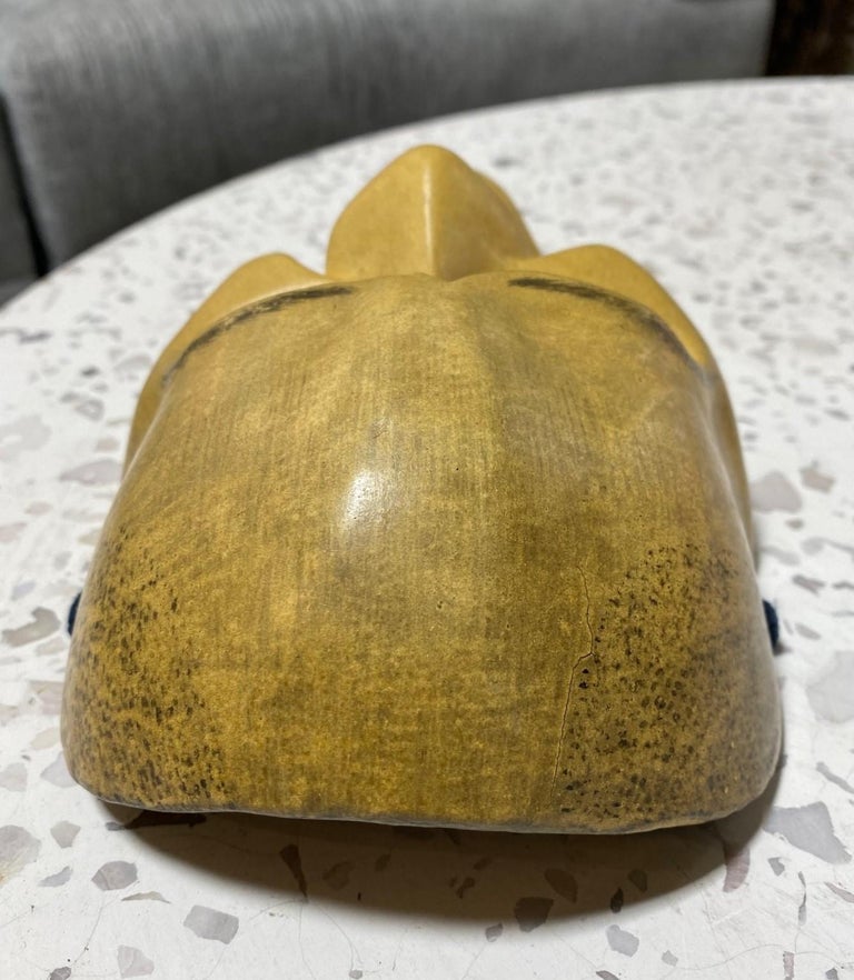 Japanese Signed Showa Hand Carved Wood Noh Theater Mask of Buddhist ...