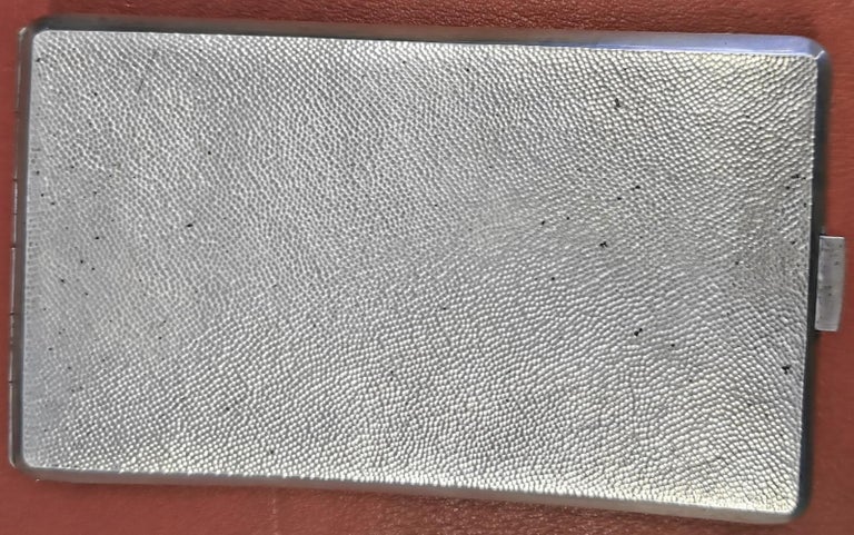 Japanese Silver Gilt Cigarette Case For Sale at 1stDibs