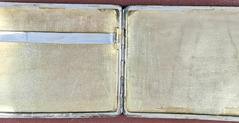 Japanese Silver Gilt Cigarette Case For Sale at 1stDibs