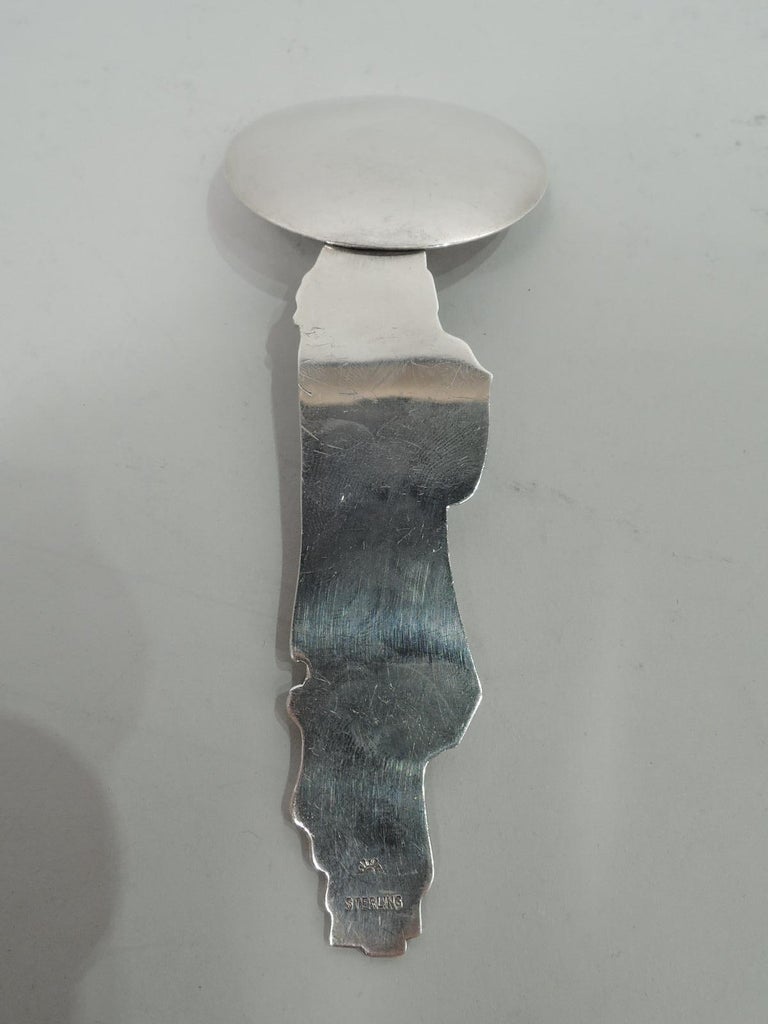 Japanese Silver Novelty Serving Spoon with Parasol-Twirling Geisha For ...