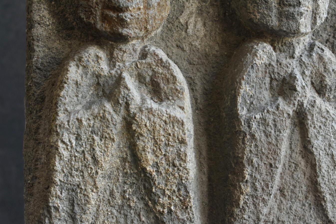 Japanese small antique stone Buddha/Jizo Bodhisattva/1600-1800/Edo ...