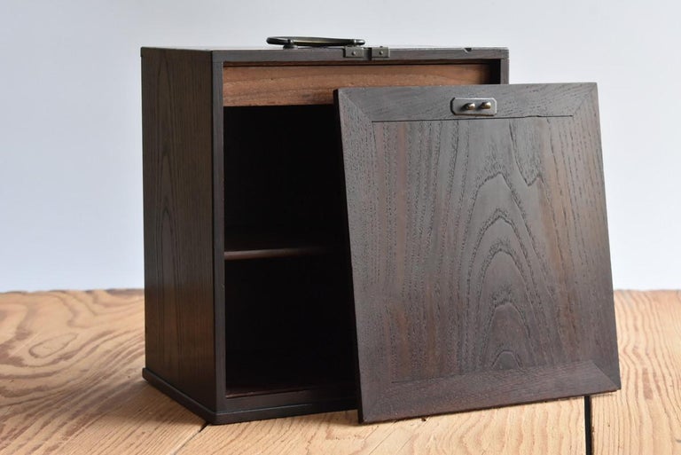 Japanese Small Wooden Box with Beautiful Wood Grain Made of Mulberry ...