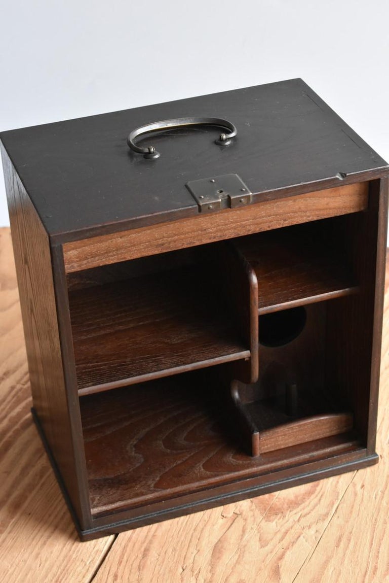 Japanese Small Wooden Box with Beautiful Wood Grain Made of Mulberry ...