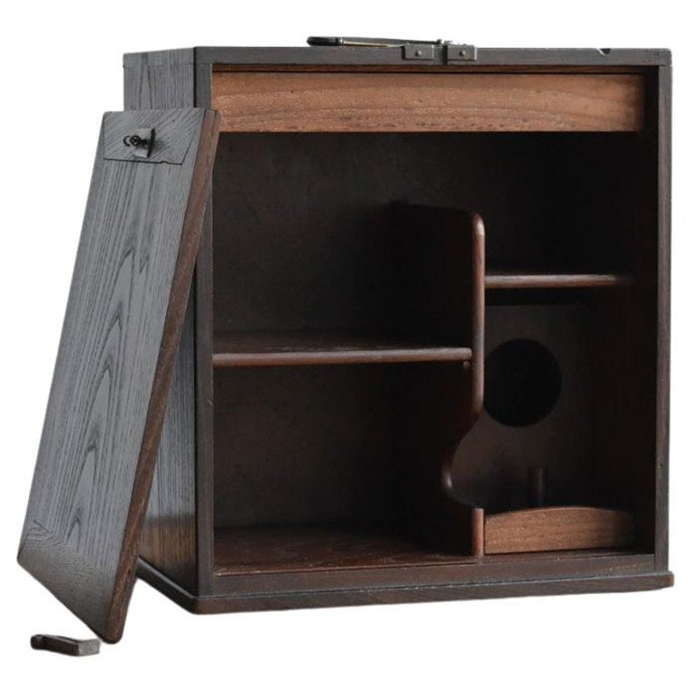 Japanese Small Wooden Box with Beautiful Wood Grain Made of Mulberry ...