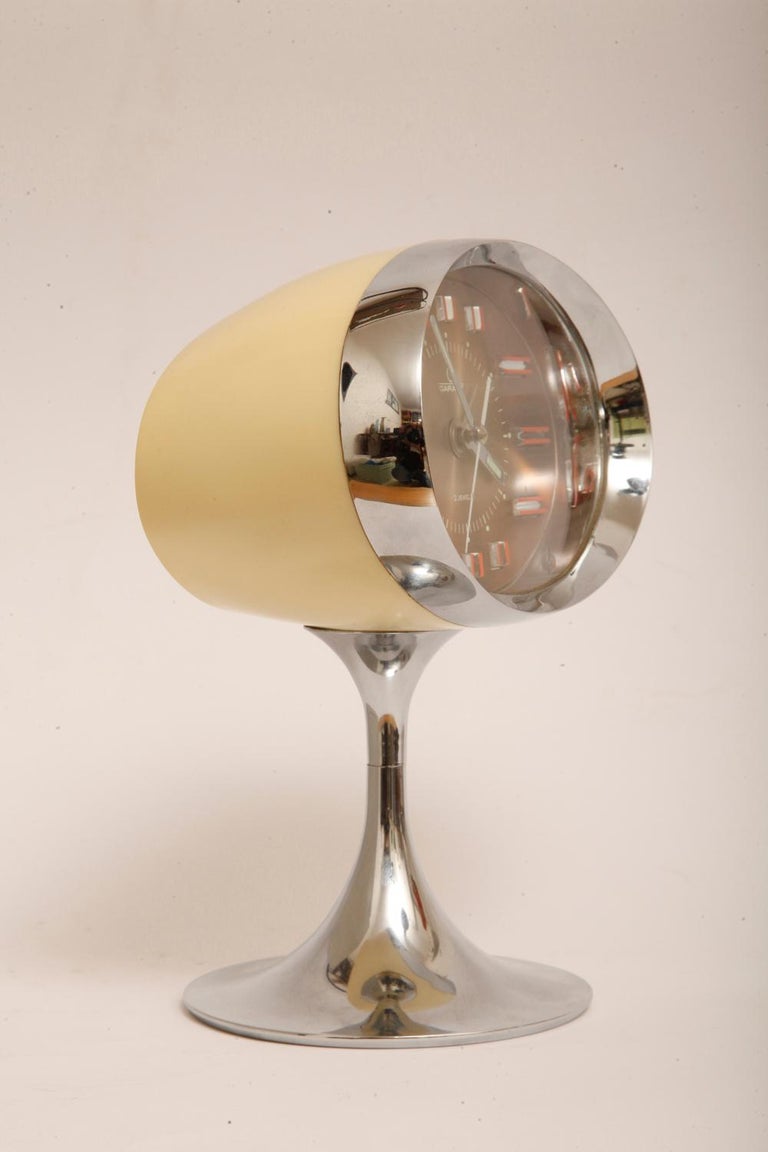Japanese Space Age Alarm Clock Garant, Plastic and Chromed, 1970s For ...