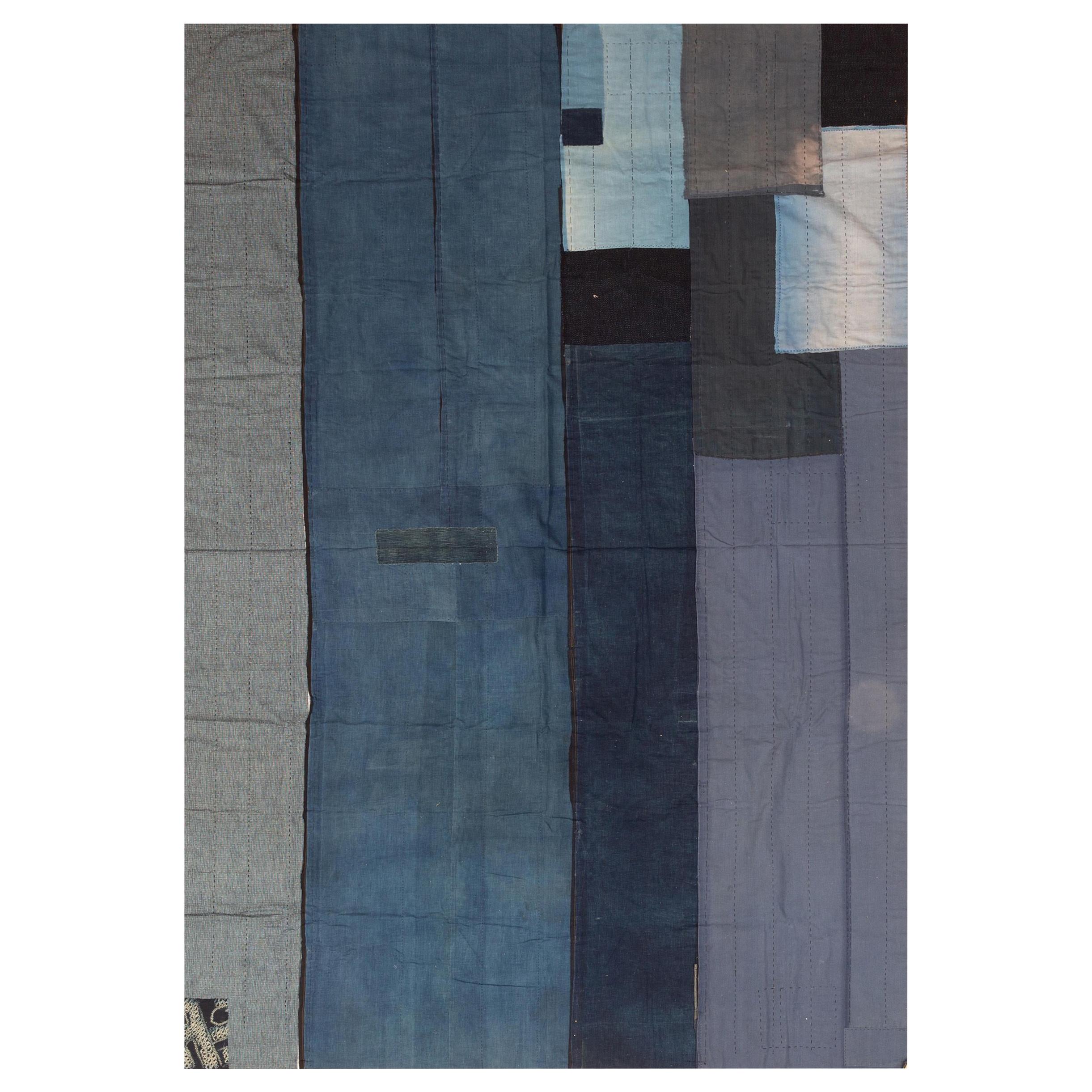 Japanese Sri Indigo Cotton Textile Throw at 1stDibs