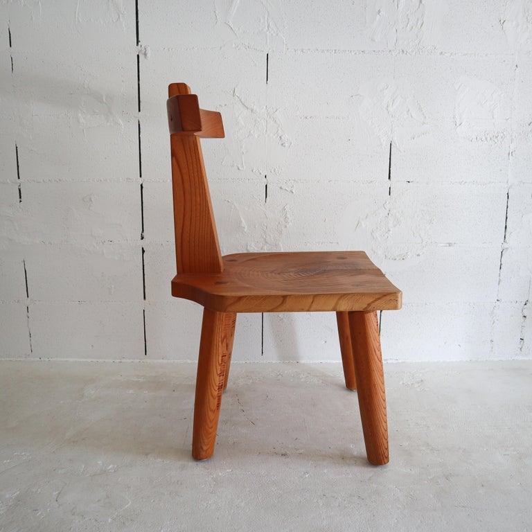 George Nakashima Style Japanese Studio Craft Solid Wood T-Chairs For ...