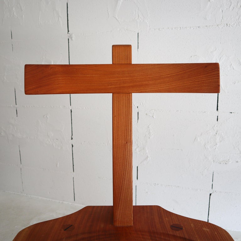 George Nakashima Style Japanese Studio Craft Solid Wood T-Chairs For ...