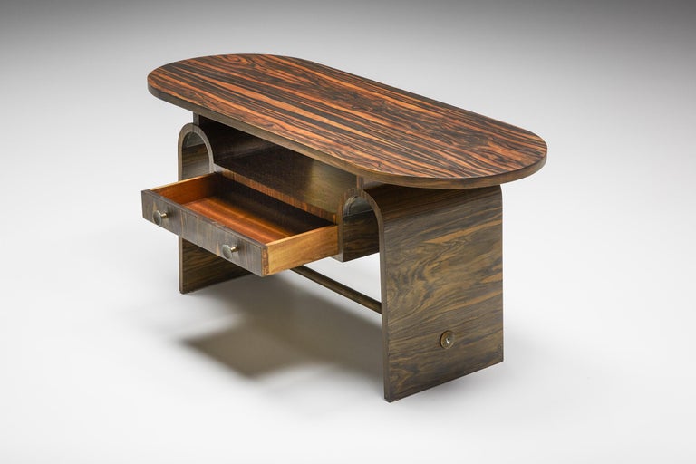 Japanese Rosewood Side Table, organic coffee table with drawers For ...