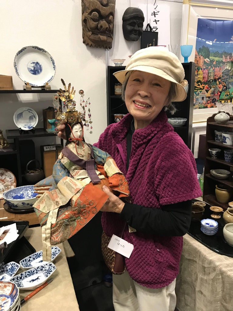 Japanese Signed Pair Tall Imperial Princess and Prince Dolls, Edo ...