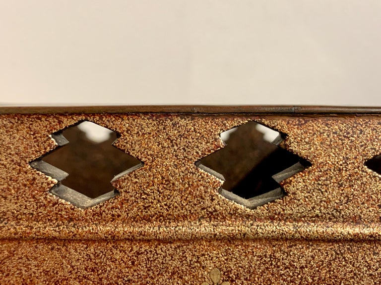 Japanese Tabako-Bon High Sided Tray with Imperial Mon, Meiji Period ...