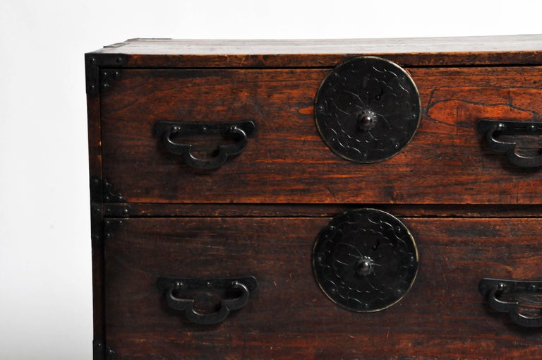 Japanese Tansu with Black Color Hardware at 1stDibs