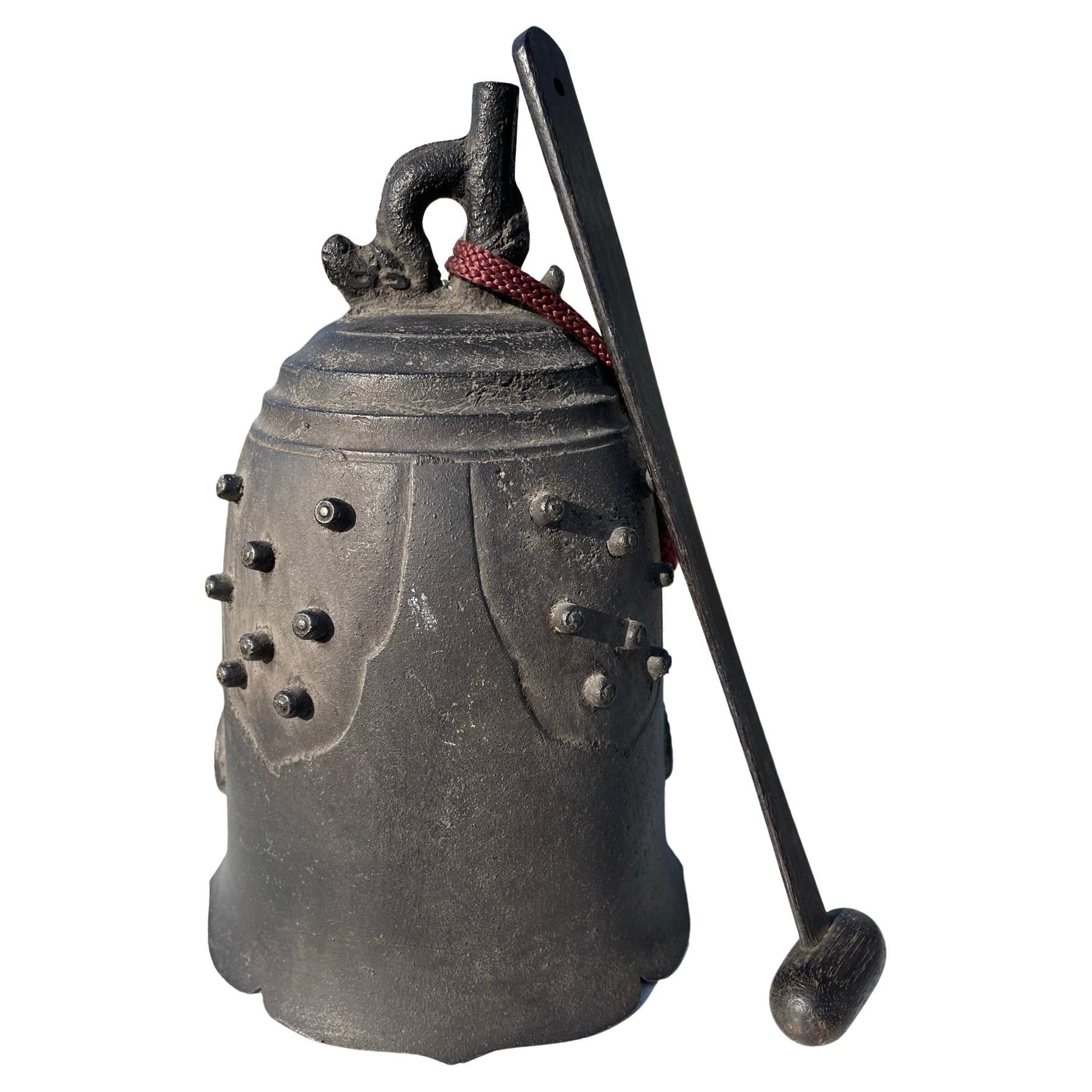 Japanese Old Hand Cast "Dragon" Temple Bell Resonates Serene Sound at ...