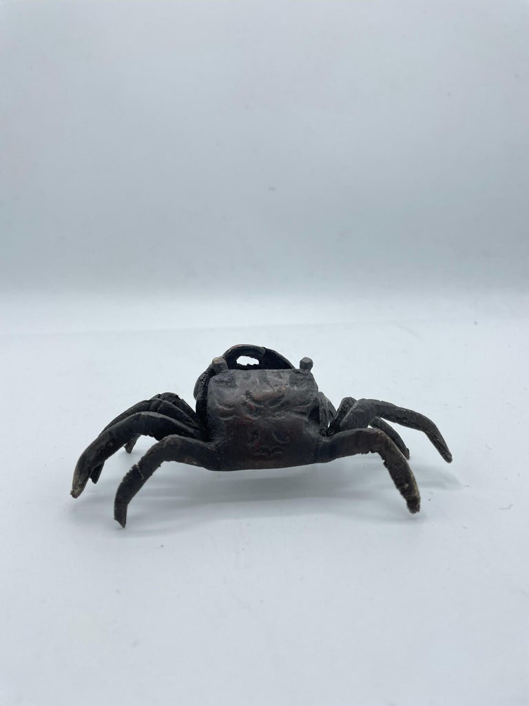 Japanese Vintage Small Crab Object with Bronze ,1935-1945s For Sale at ...