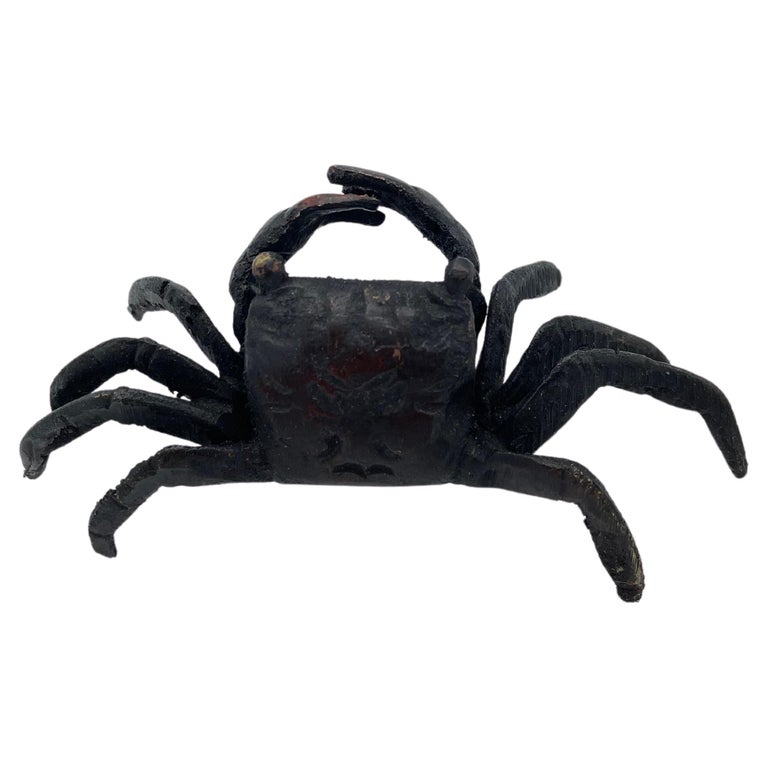 Japanese Vintage Small Crab Object with Bronze ,1935-1945s For Sale at ...