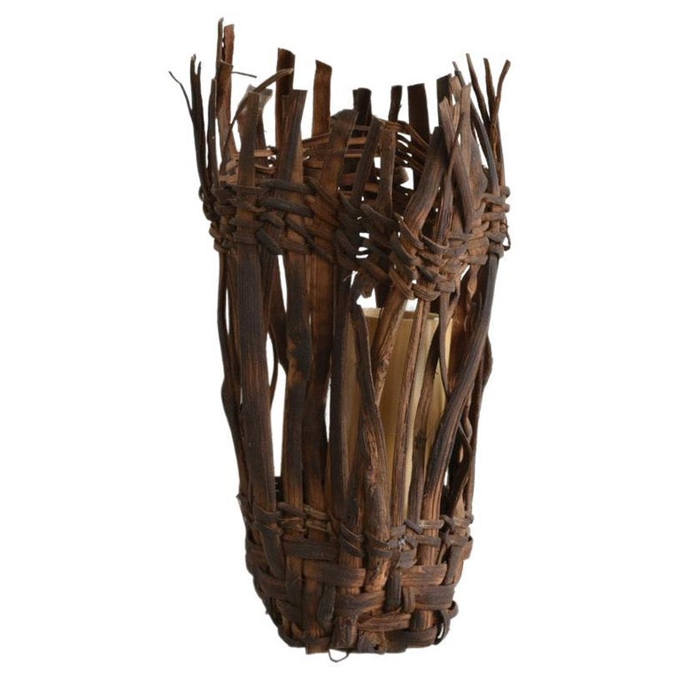 Japanese Wabi-Sabi Wall-Mounted Antique Flower Vase/Early 20th /Plant ...
