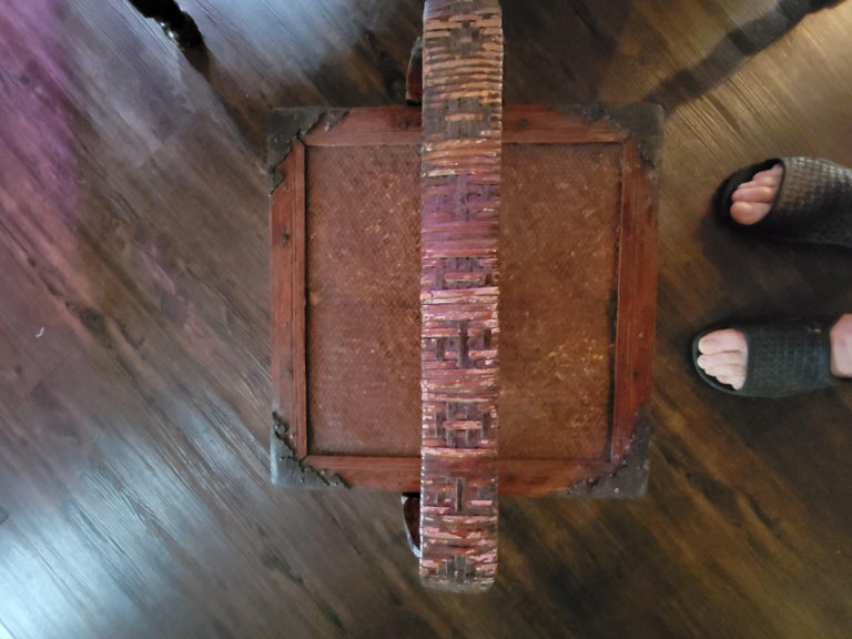 Japanese Wicker Obento, Antique For Sale at 1stDibs