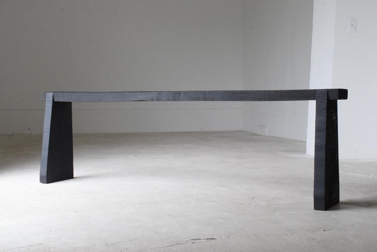 Japanese Work Bench / Long Chairs Seating Wabisabi For Sale at 1stDibs