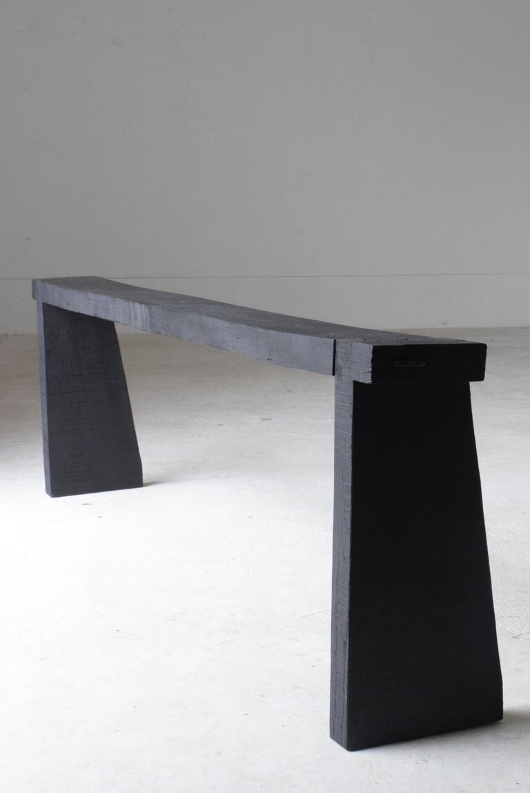Japanese Work Bench / Long Chairs Seating Wabisabi For Sale at 1stDibs