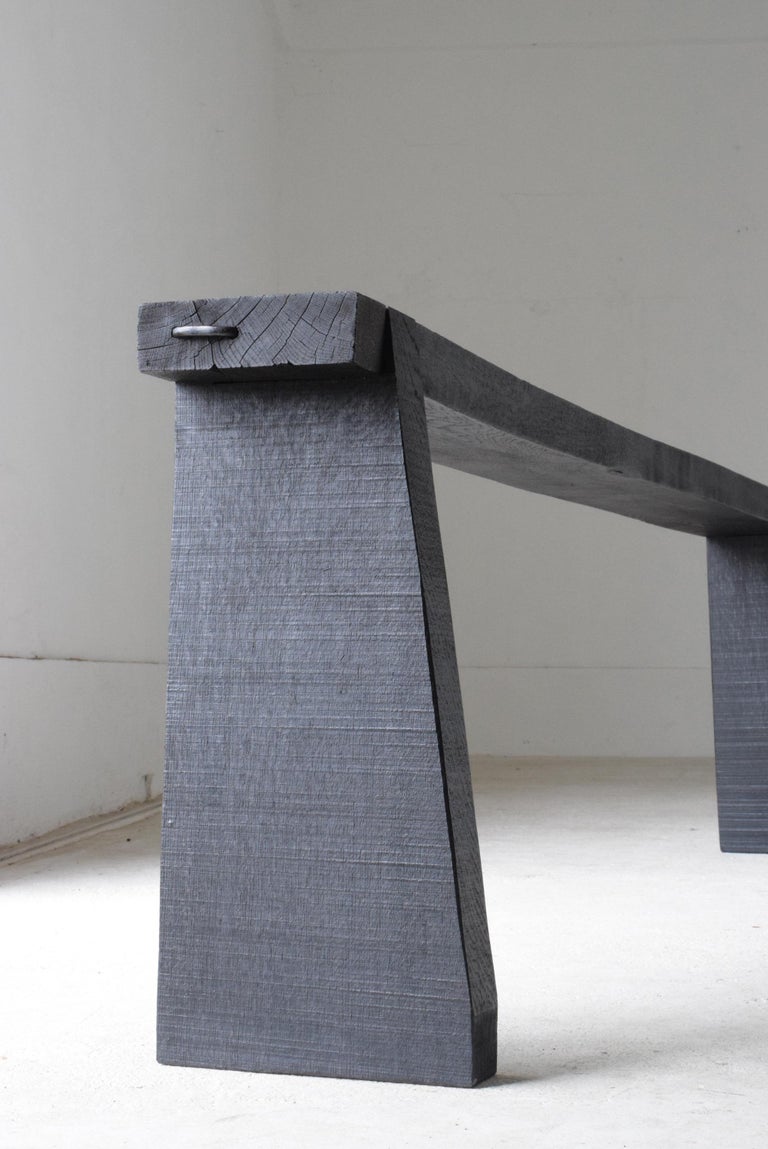 Japanese Work Bench / Long Chairs Seating Wabisabi For Sale at 1stDibs