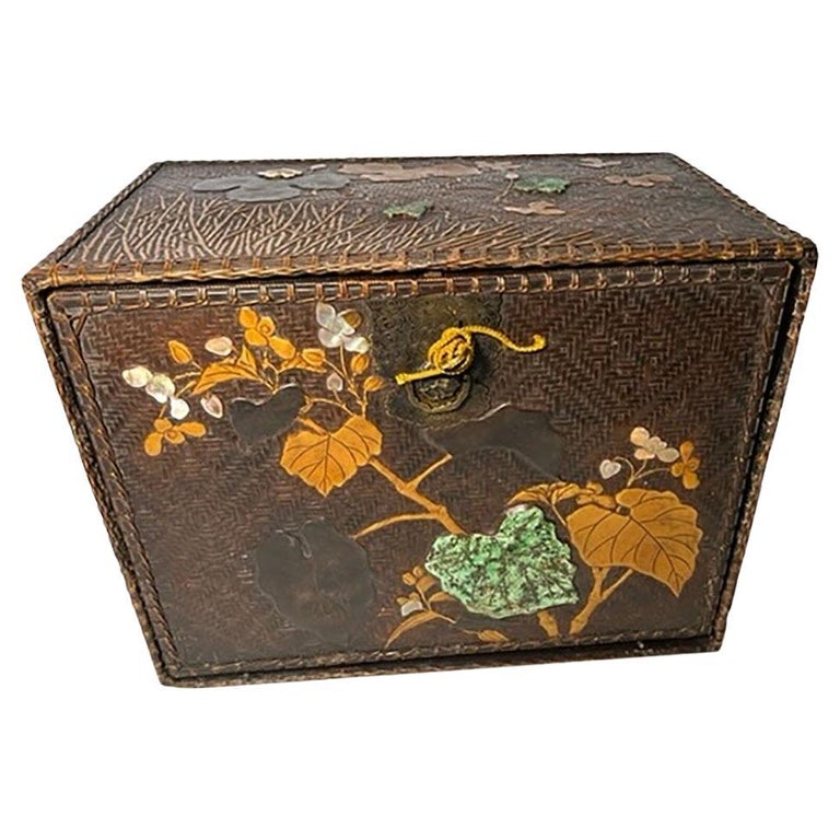 Japanese Woven Box For Sale at 1stDibs