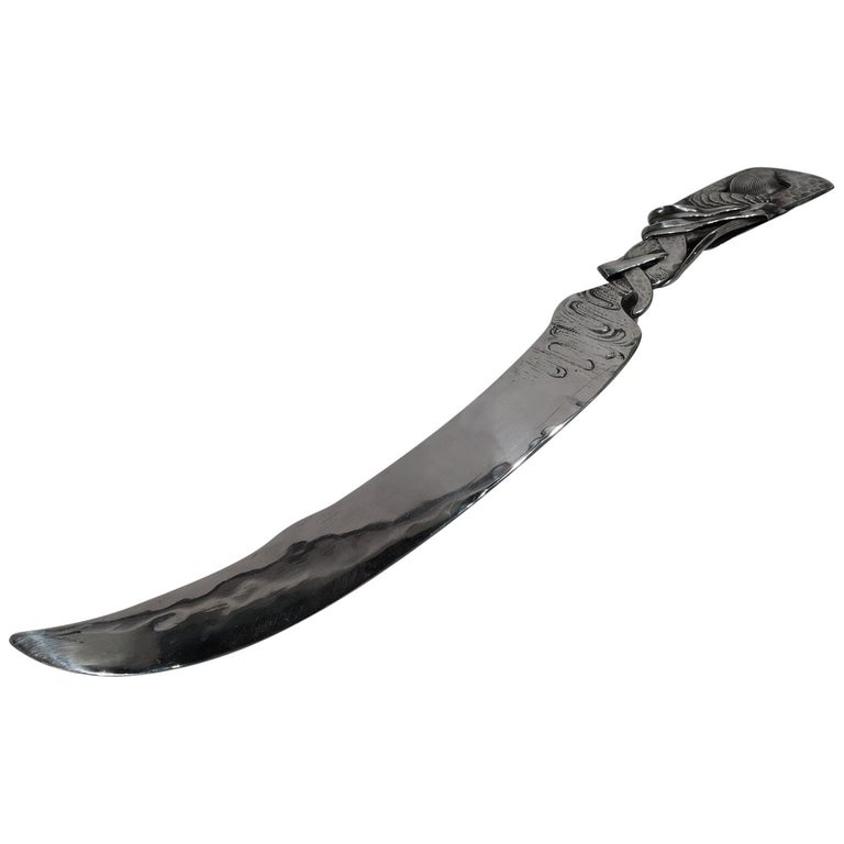 Japonesque Seashell Samurai Sword Paper Knife by Shiebler for Tiffany ...