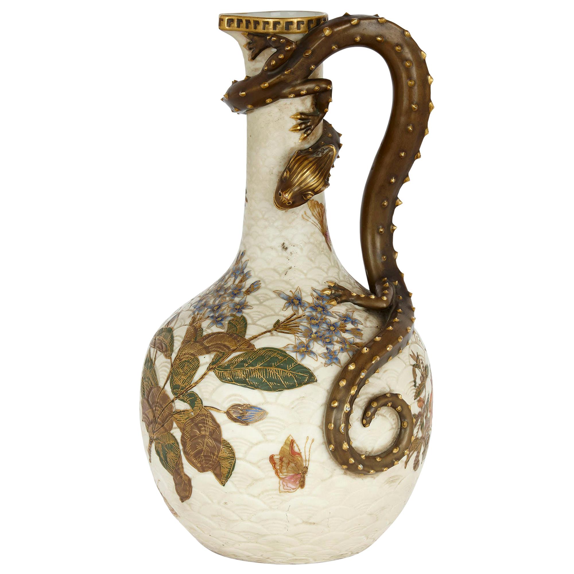 Massive First Period Worcester Porcelain Pine Cone Pattern Basin at 1stDibs
