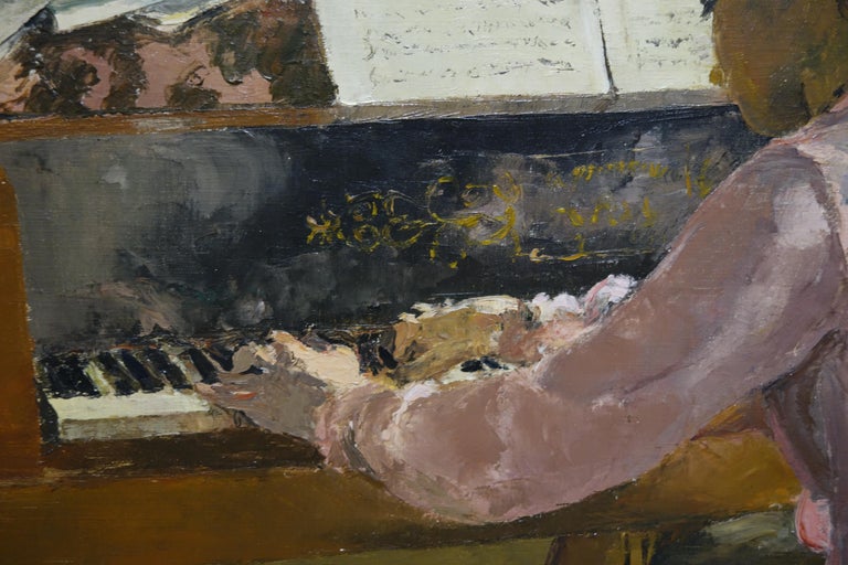 Jaques Denier - "Jeune fille au piano" Girl, Piano, Music, Pianist ...