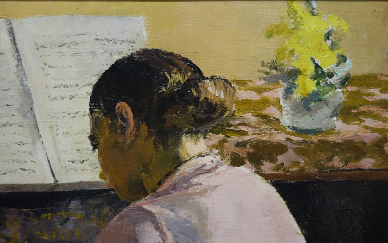 Jaques Denier - "Jeune fille au piano" Girl, Piano, Music, Pianist ...