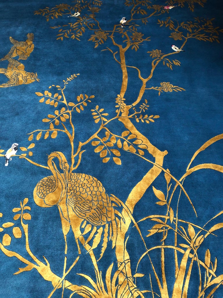Jardin de Chinois Hand Knotted Wool and Silk Rug by Wendy Morrison For ...