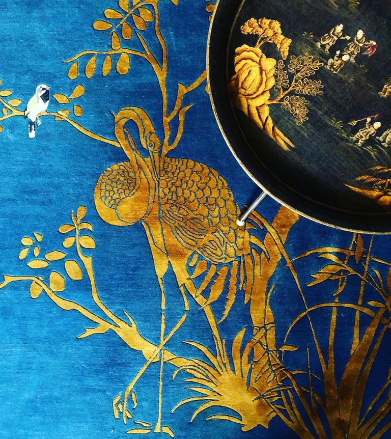 Jardin de Chinois Hand Knotted Wool and Silk Rug by Wendy Morrison For ...