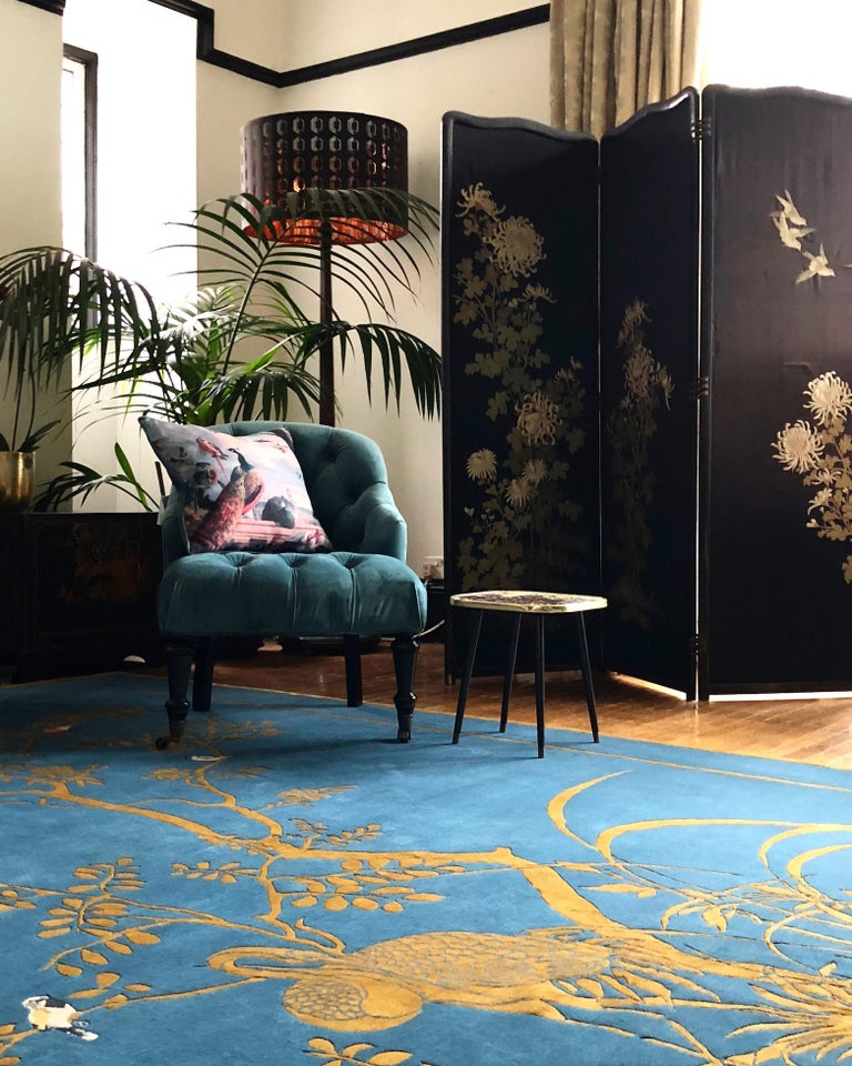 Jardin de Chinois Hand Knotted Wool and Silk Rug by Wendy Morrison For ...