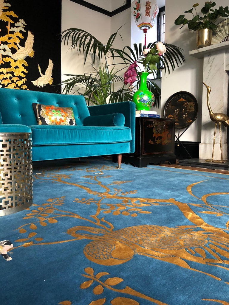 Jardin de Chinois Hand Knotted Wool and Silk Rug by Wendy Morrison For ...