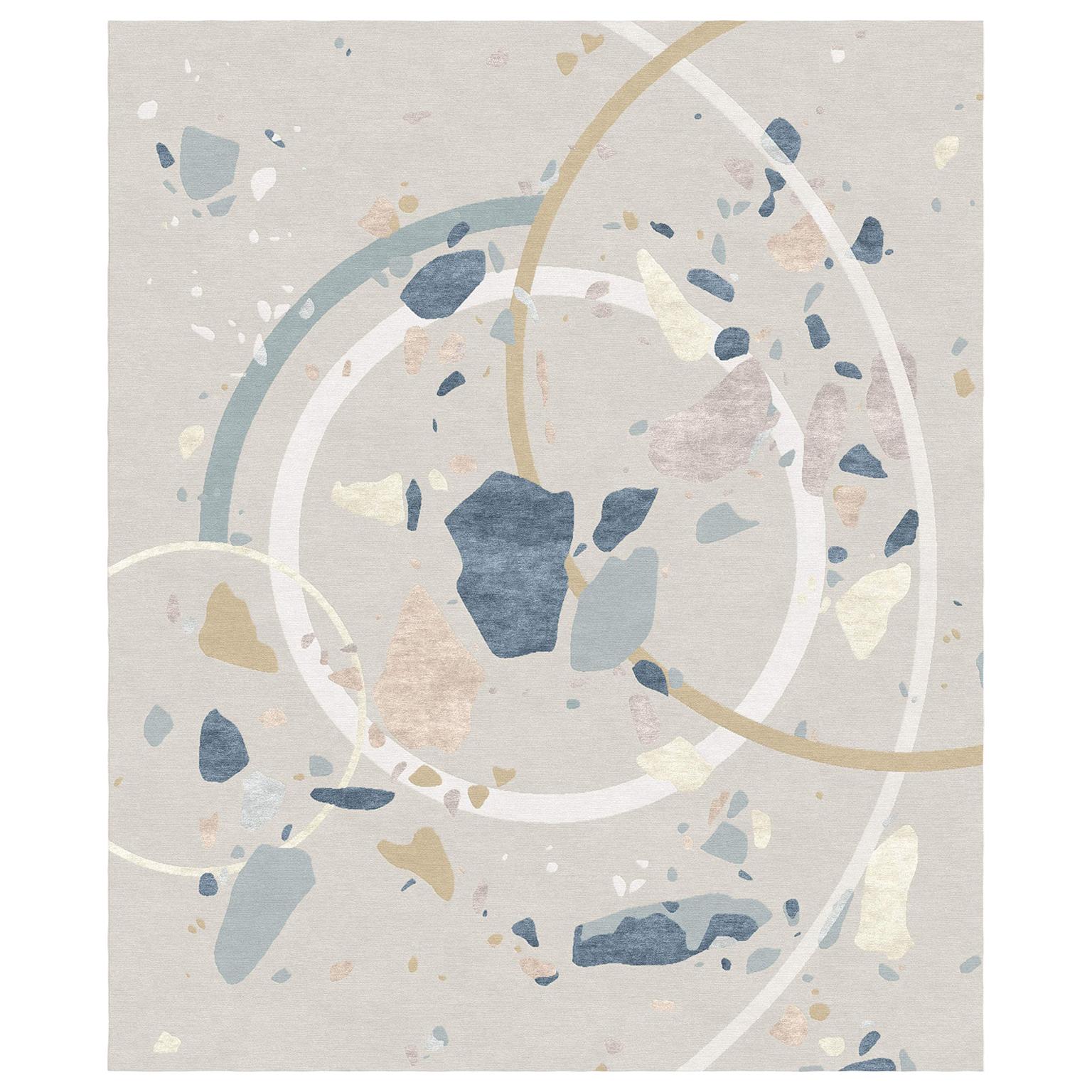 Deep Navy Blue and Gold Traditional Floral Rug For Sale at 1stDibs ...