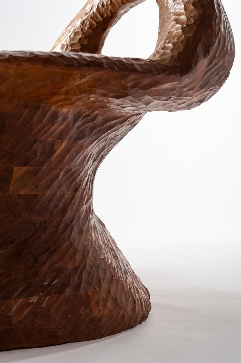 Jared Abner - Chair, Carved wood sculpture For Sale at 1stDibs