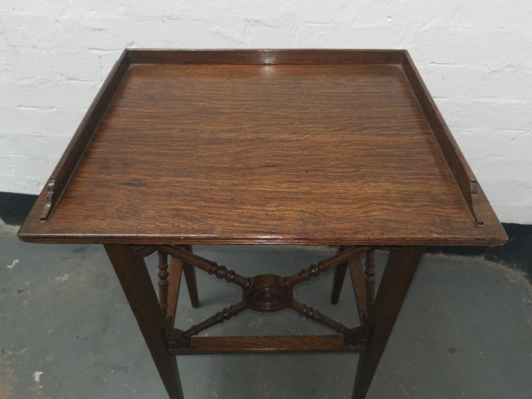 Jas Shoolbred A Gothic Revival Oak Side Table With Upper Gallery For ...