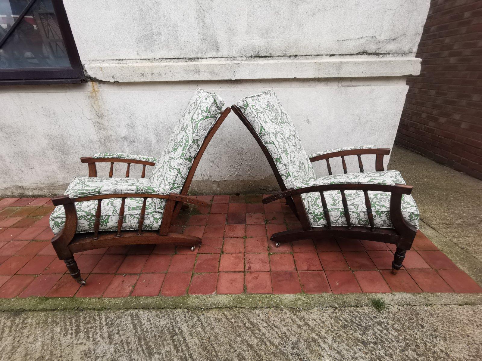 Jas Shoolbred Morris and Co Style a Pair of Aesthetic Movement ...