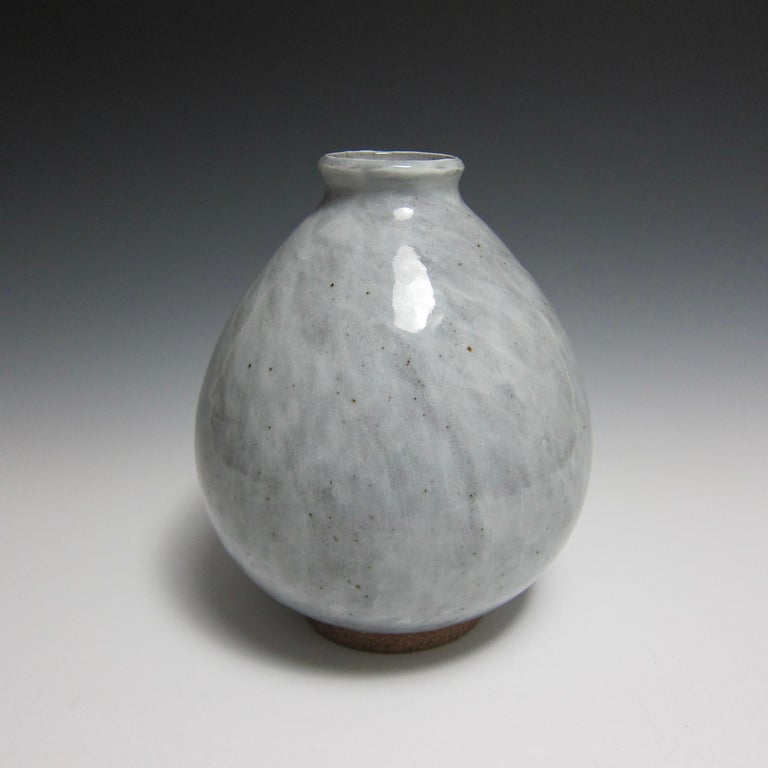 Jason Fox Wheel Thrown Ceramic Vase / Flower Bottle For Sale at 1stDibs