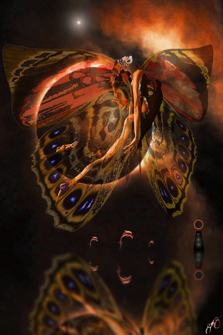 Jason Lincoln Jeffers - butterfly 49, Digital on Metal For Sale at 1stDibs