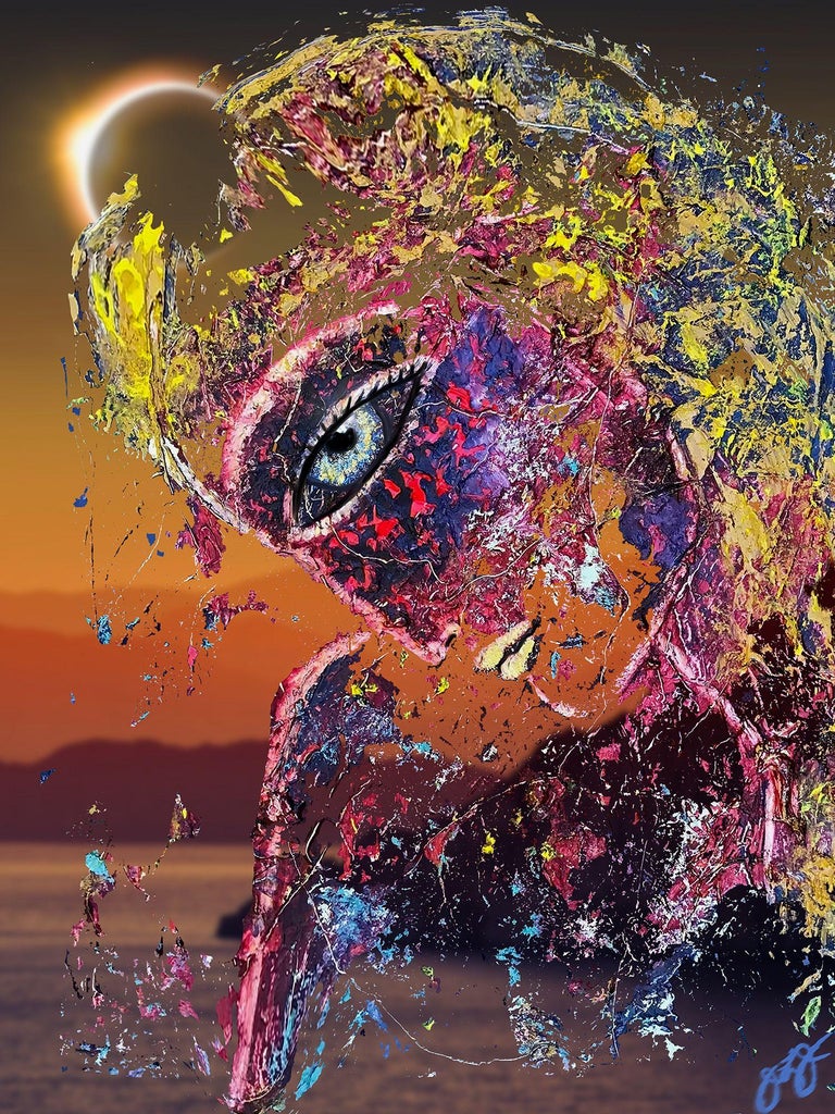 Jason Lincoln Jeffers - goddess 2., Digital on Metal For Sale at 1stDibs