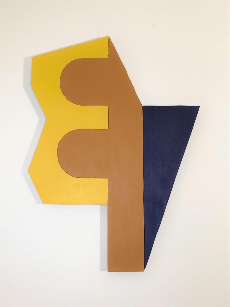 Jason Matherly - "20-9a" Mixed Media Wall Sculpture painting- violet ...