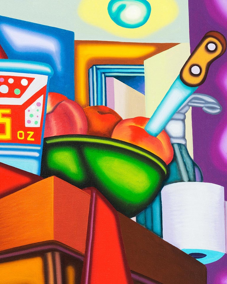 Jason Stout - AS ABOVE SO BELOW - Cubist, Surreal Still Life with Bold ...