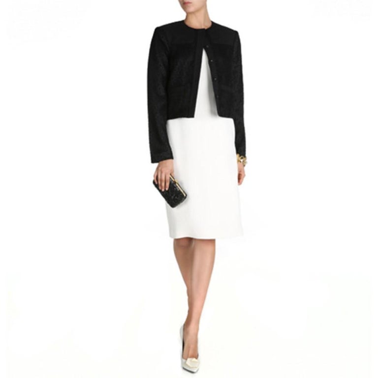 Jason Wu Black Cropped Jacket M For Sale at 1stDibs