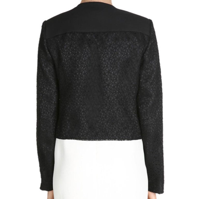 Jason Wu Black Cropped Jacket M For Sale at 1stDibs